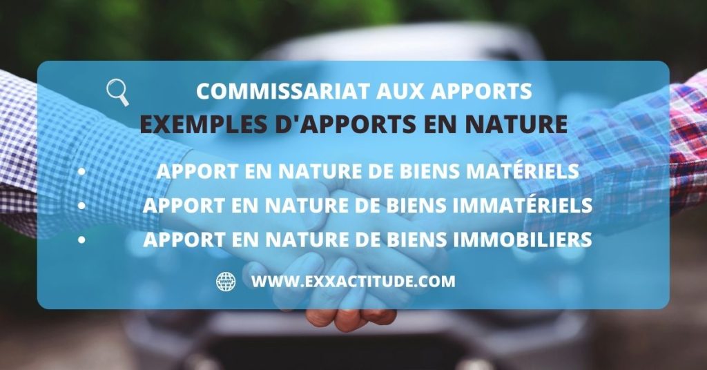 Exemples d'apports en nature - Exxactitude.com